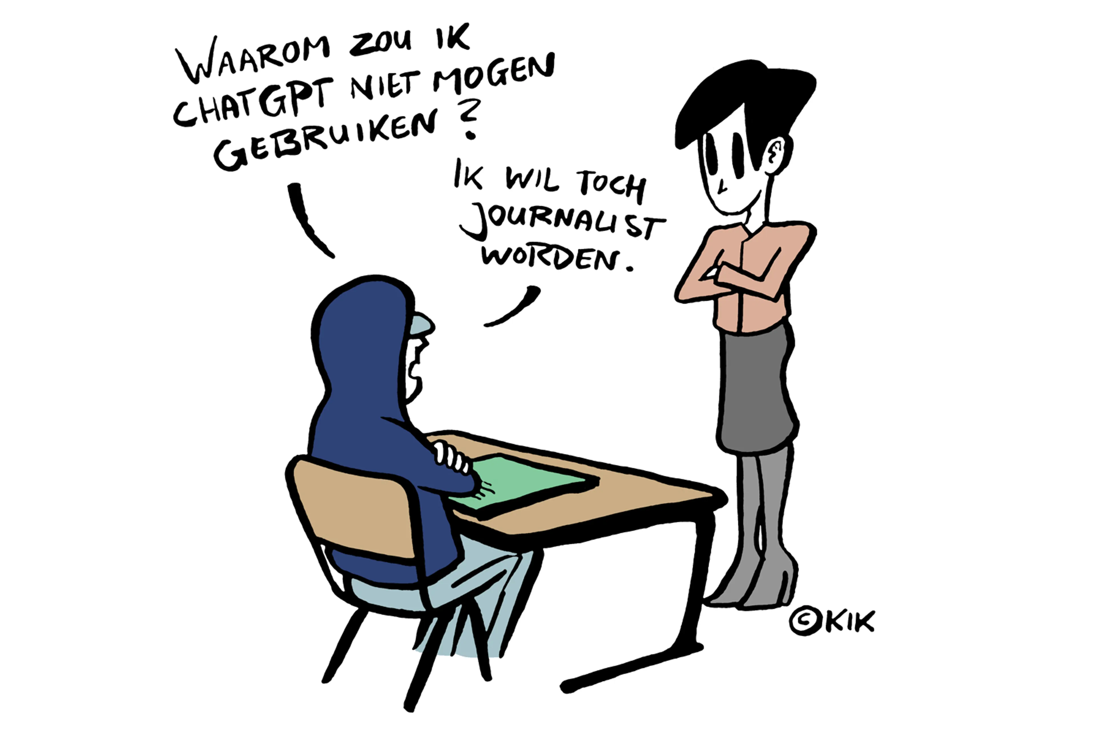 Teken een cartoon in de stijl van Benjamin Kikkert - Joop - BNNVARA