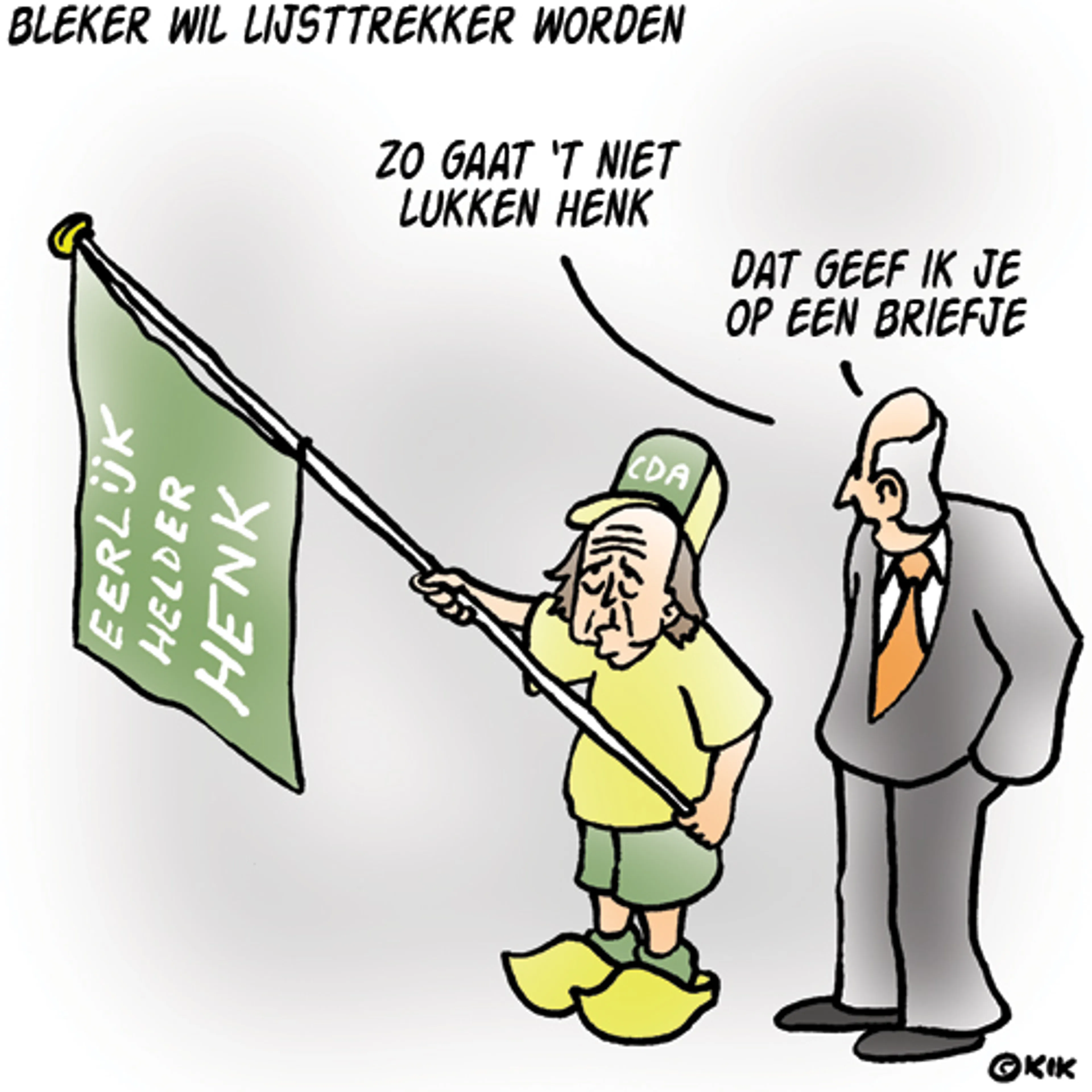 Henk Bleker wil lijsttrekker worden - Joop - BNNVARA